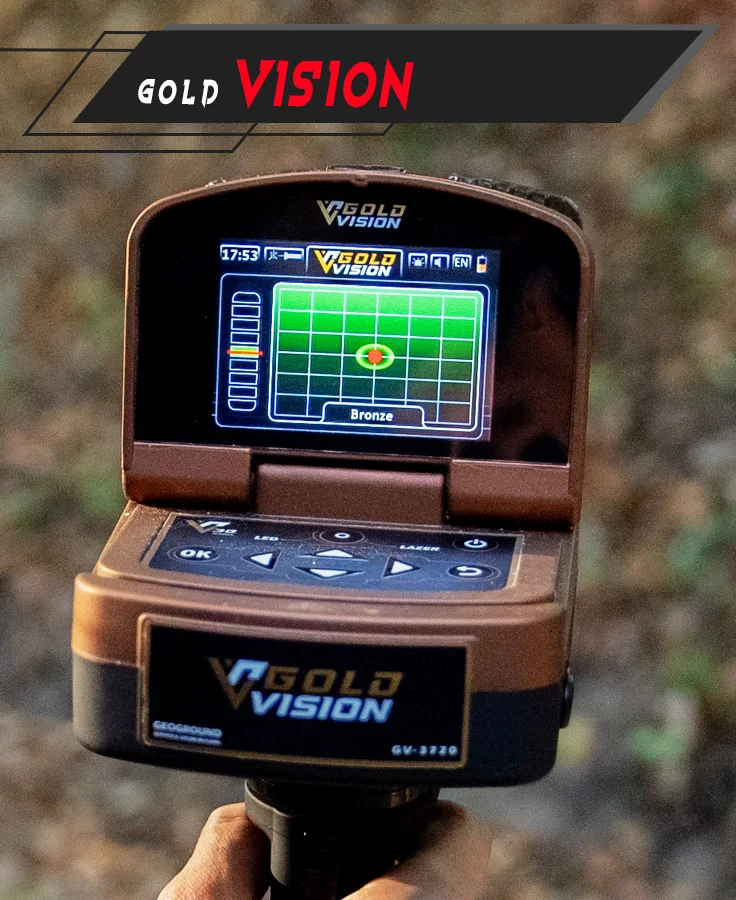 Gold Vision Gold & Metal Detector - 6 Search Systems