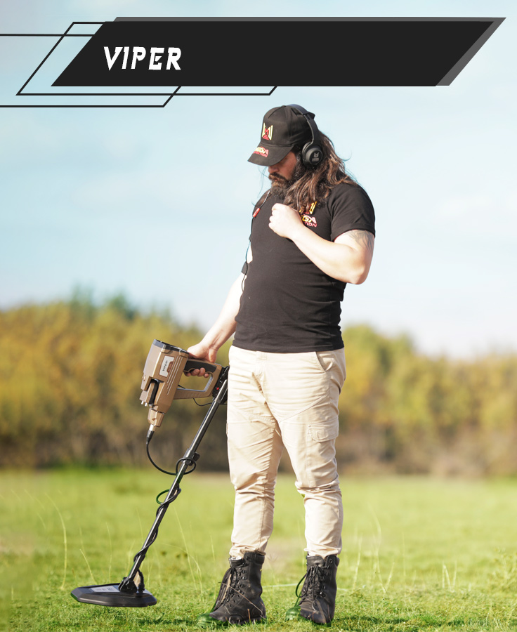 Viper is a multi-technologies metal detector with with six search
